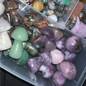 Art | 5pc Quartz Crystal Mushroom Bundle Set | Poshmark